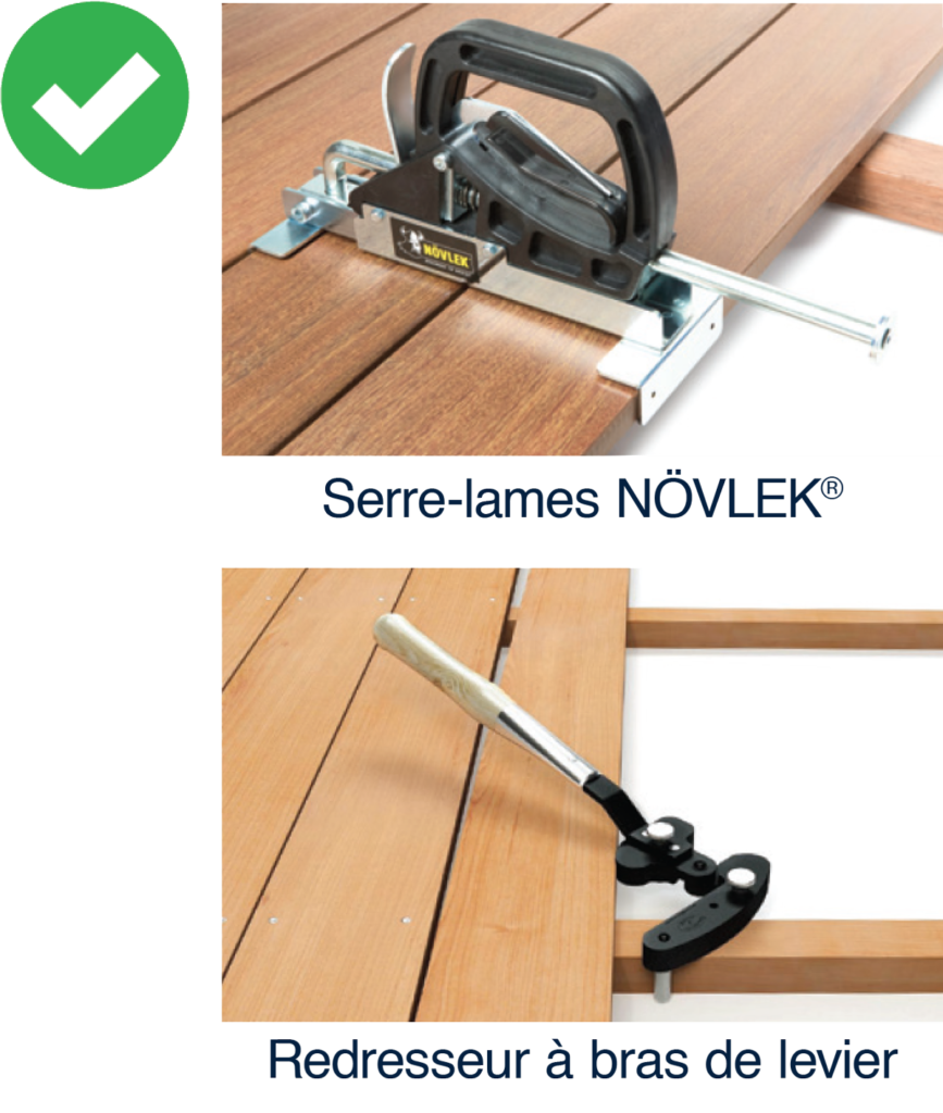 Board Clamp for Secure Deck Assembly | NÖVLEK